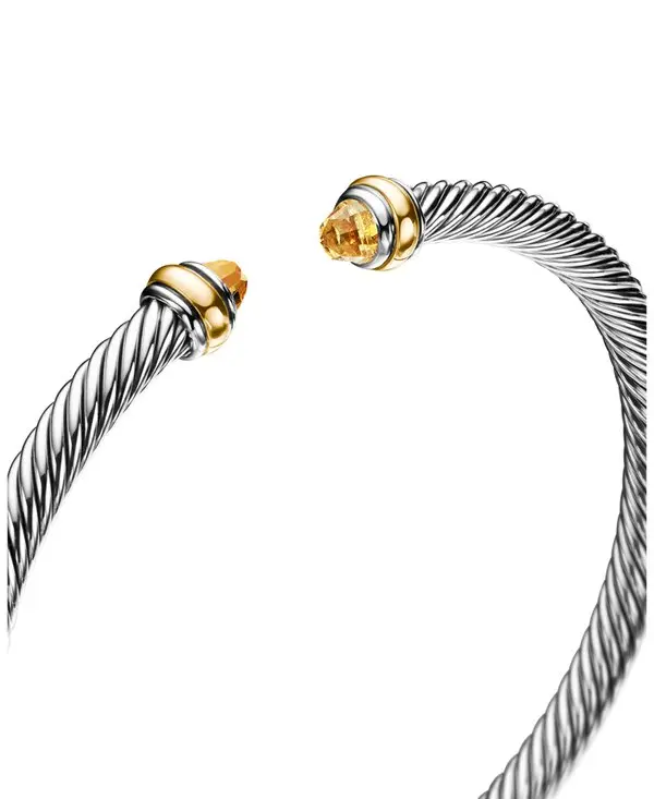 David Yurman Cable Classic Bracelet With - Citrine