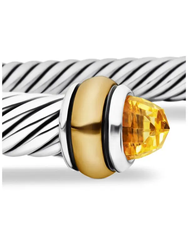 David Yurman Cable Classic Bracelet With - Citrine
