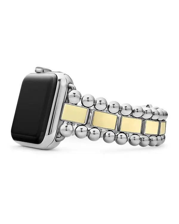 Lagos Smart Caviar Apple Watch Bracelet - Gold/silver