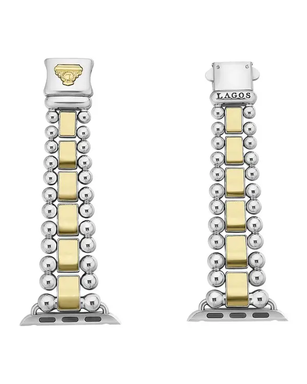 Lagos Smart Caviar Apple Watch Bracelet - Gold/silver