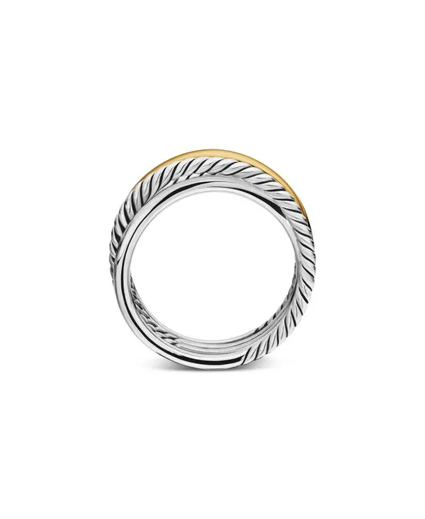 David Yurman Crossover Band Ring - Gold/silver
