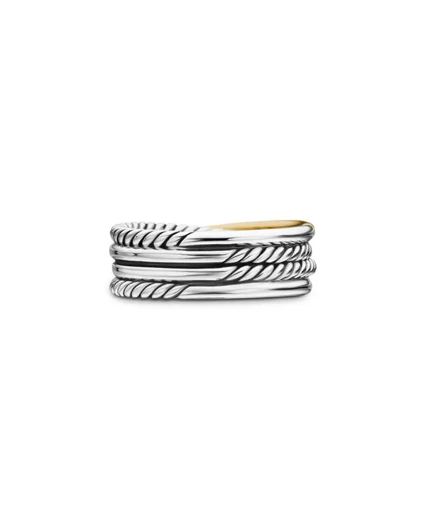 David Yurman Crossover Band Ring - Gold/silver