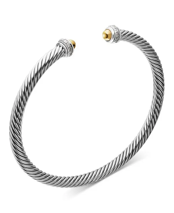 David Yurman Cable Classic Bracelet With Diamonds