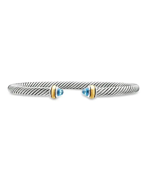 David Yurman Classic Cable Bracelet - Blue Topaz
