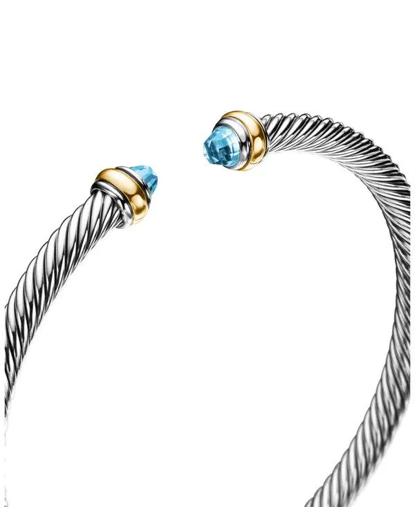 David Yurman Classic Cable Bracelet - Blue Topaz