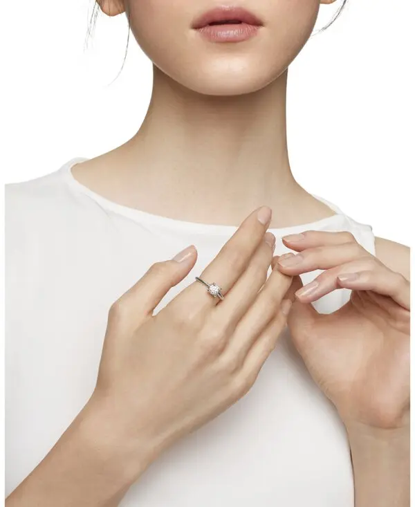 David Yurman Petite Chatelaine Diamond Ring - Silver