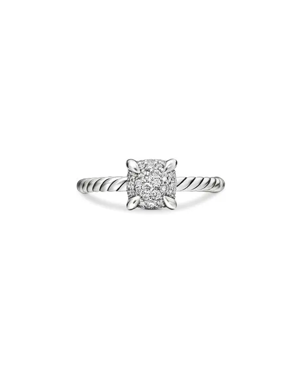 David Yurman Petite Chatelaine Diamond Ring - Silver