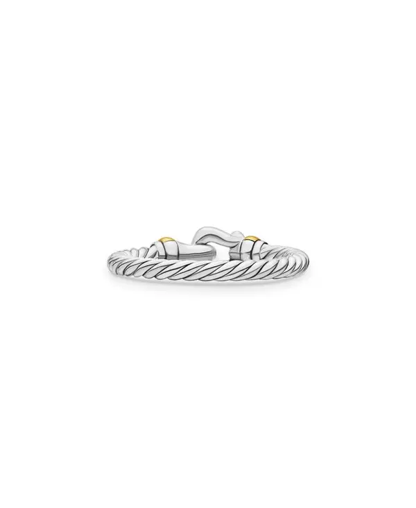 David Yurman Petite Buckle Ring - Silver/gold