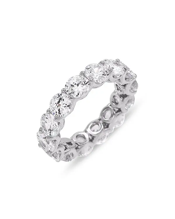 ADINA EDEN Adinas Jewels Sterling Eternity Band Ring - Silver