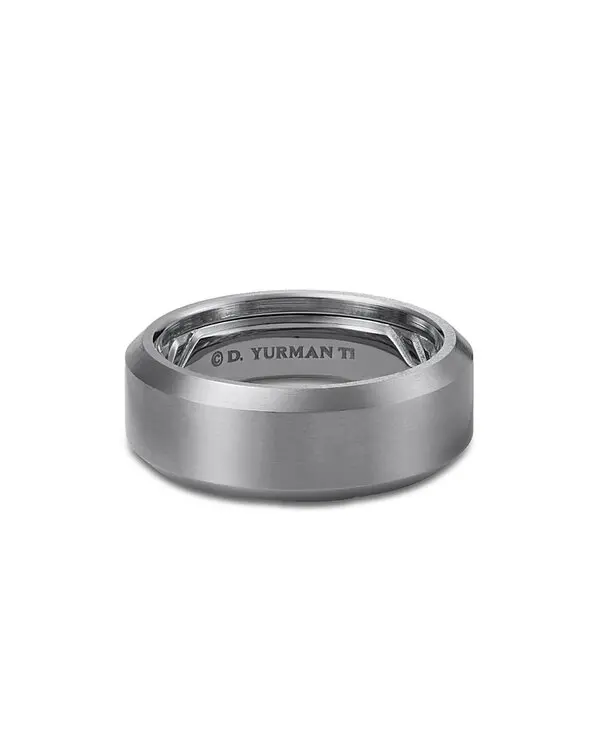 David Yurman Mm Beveled Band - Silver