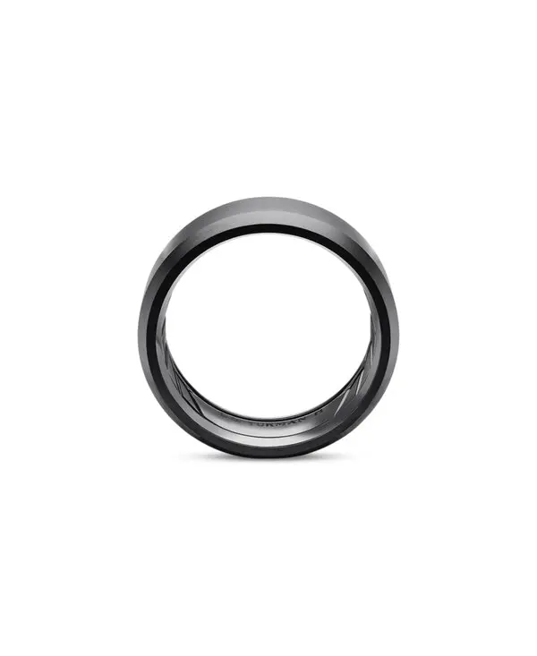 David Yurman Mm Beveled Band - Black