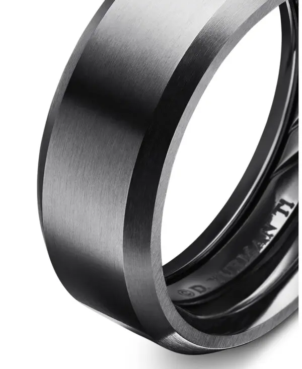 David Yurman Mm Beveled Band - Black