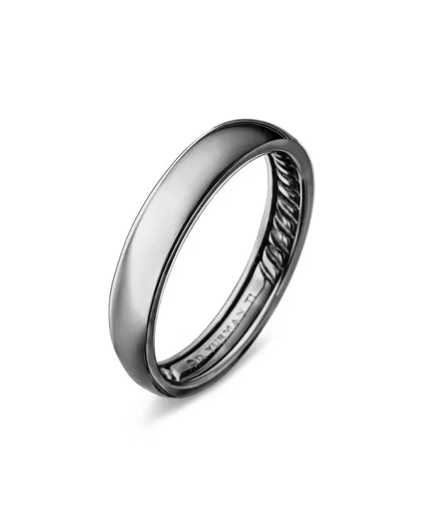 David Yurman Titanium Band Ring - Silver