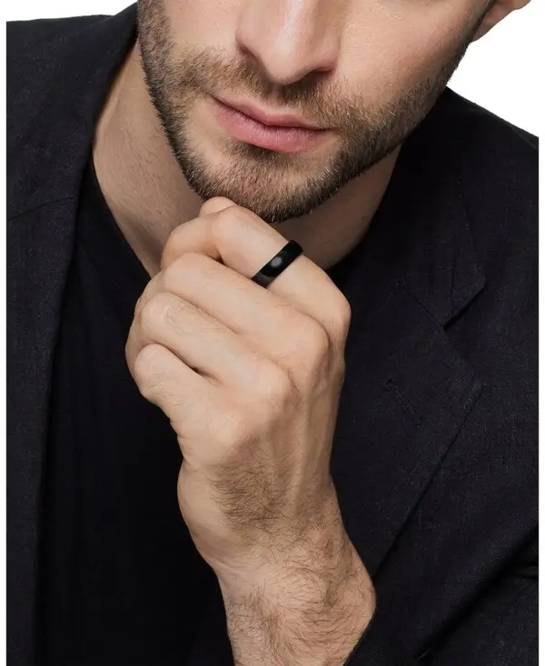 David Yurman Titanium Classic Band - Black Titanium