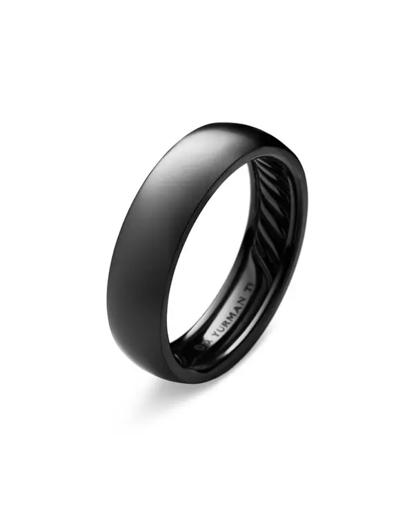 David Yurman Titanium Classic Band - Black Titanium