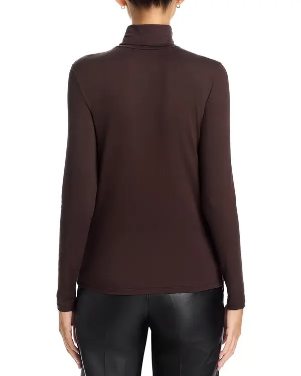 Majestic Filatures Soft Touch Long Sleeve Turtleneck - Coffee