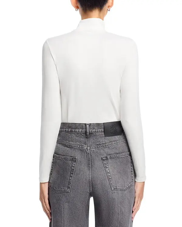 Majestic Filatures Soft Touch Long Sleeve Turtleneck - Cream
