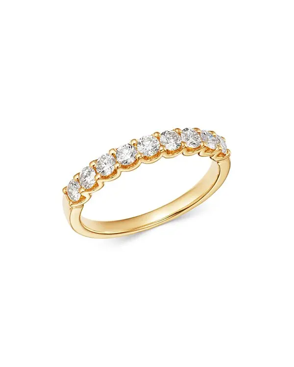 Bloomingdale'S Diamond 14k Yellow Gold Band 0.60 Tcw - White/gold