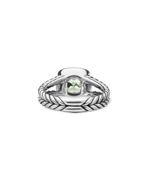 David Yurman Petite Albion Ring With And Diamonds - Prasiolite