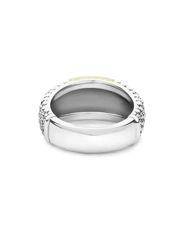Lagos 18k Yellow Gold & Sterling Silver Bar Ring