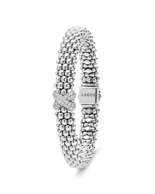 Lagos Sterling Silver Diamond Bracelet