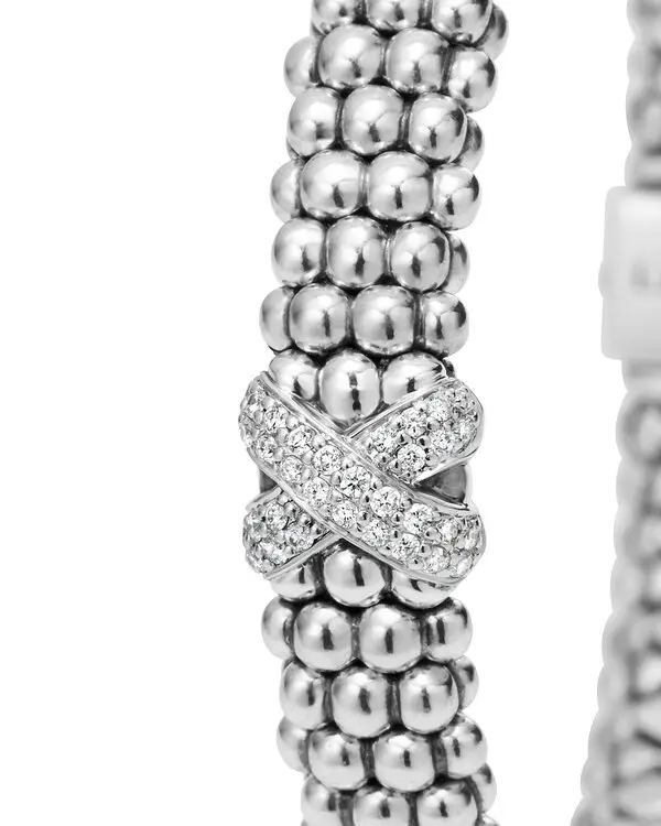 Lagos Sterling Silver Diamond Bracelet