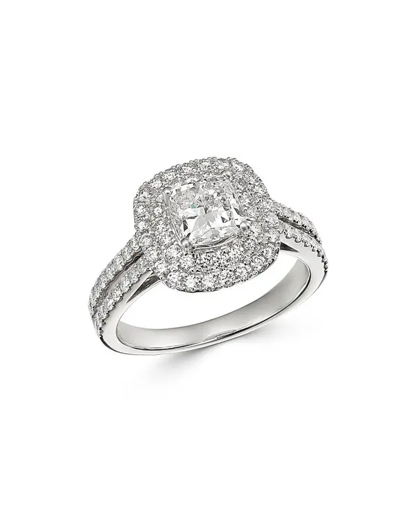 Bloomingdale'S 2.0 Tcw Cushion Cut Diamond Engagement Ring - White