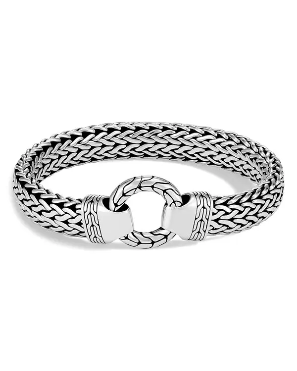 John Hardy Sterling Classic Chain Ring Clasp Bracelet - Silver