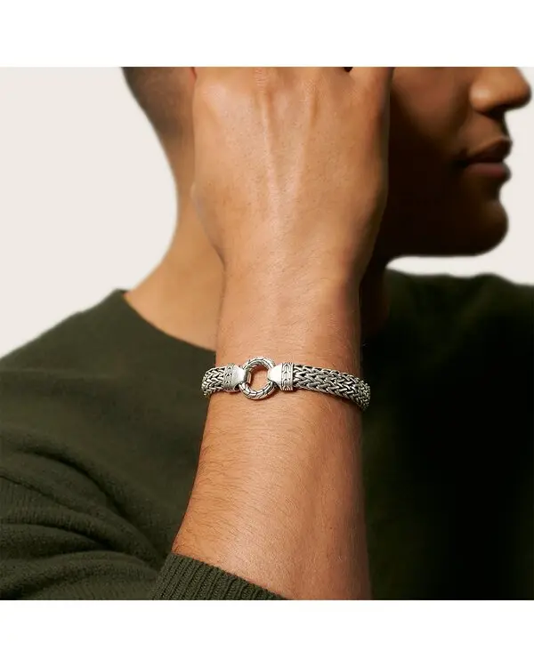 John Hardy Sterling Classic Chain Ring Clasp Bracelet