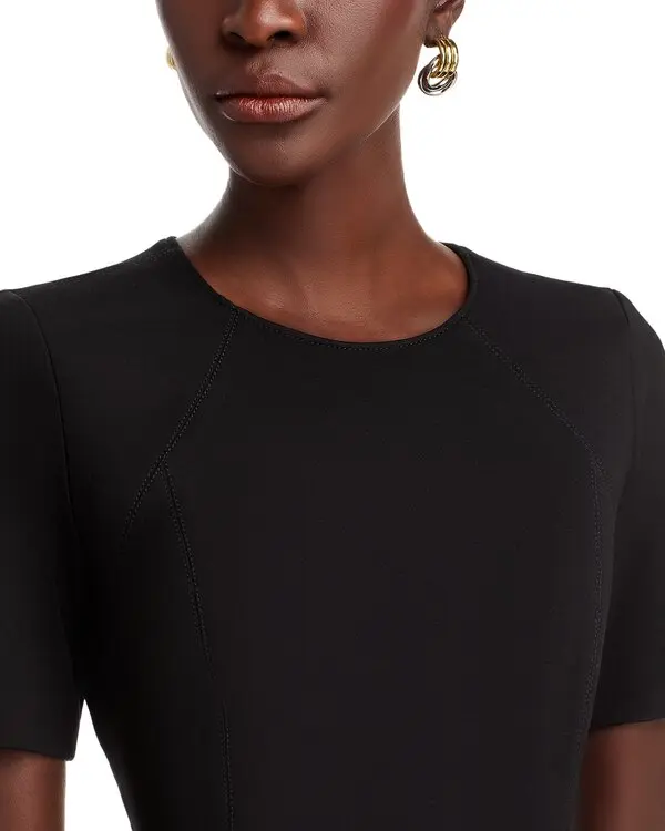 T Tahari Judianne Fitted Sheath Dress - Black