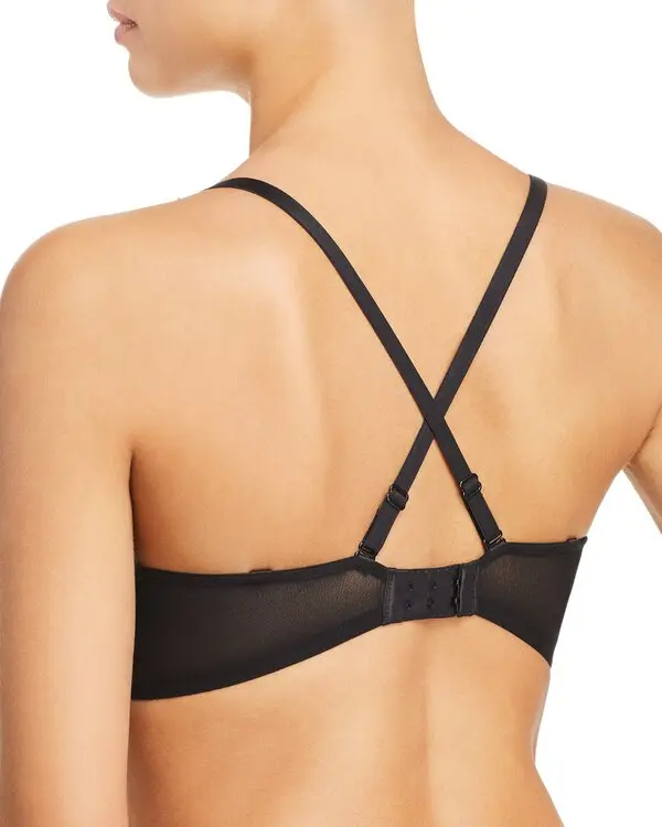 ON GOSSAMER Mesh Convertible T-shirt Bra - Black