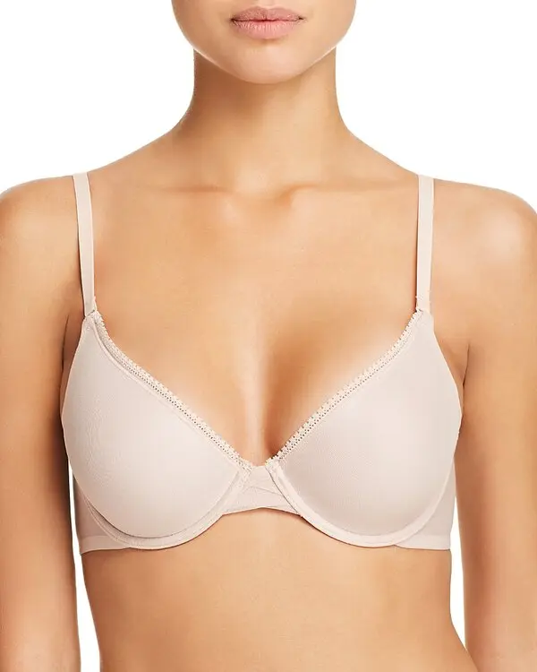 ON GOSSAMER Mesh Convertible T-shirt Bra - Champagne
