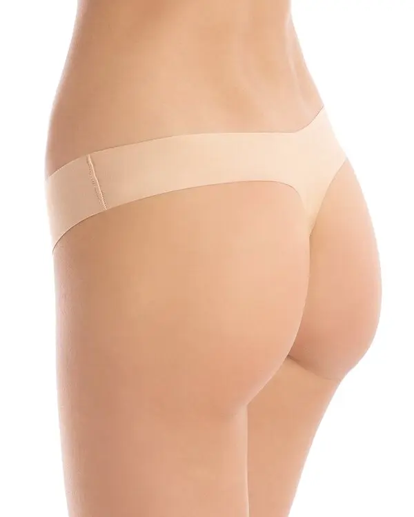 Commando Technical Cotton-blend Thong - Nude
