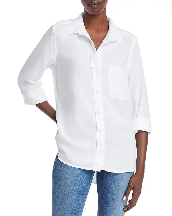 Bella Dahl Long Sleeve Button-down Top - White