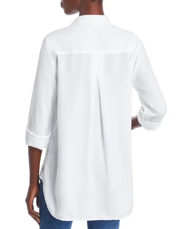 Bella Dahl Long Sleeve Button-down Top - White