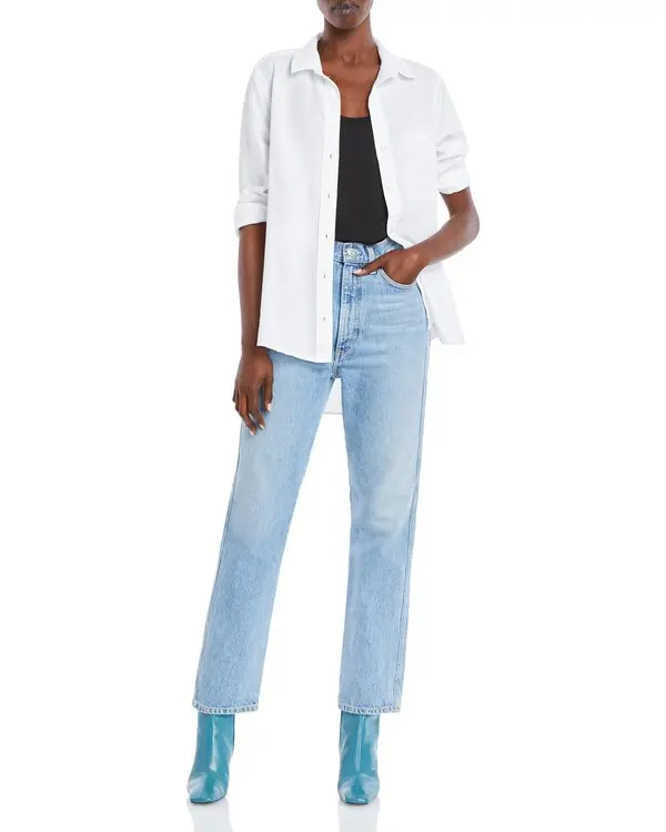 Bella Dahl Long Sleeve Button-down Top - White