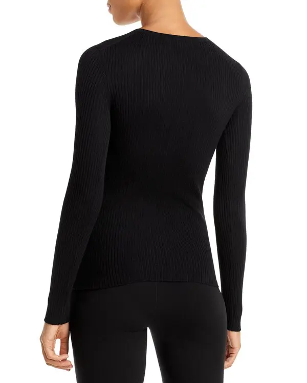 Theory Mirzi B Merino Wool Top - Black