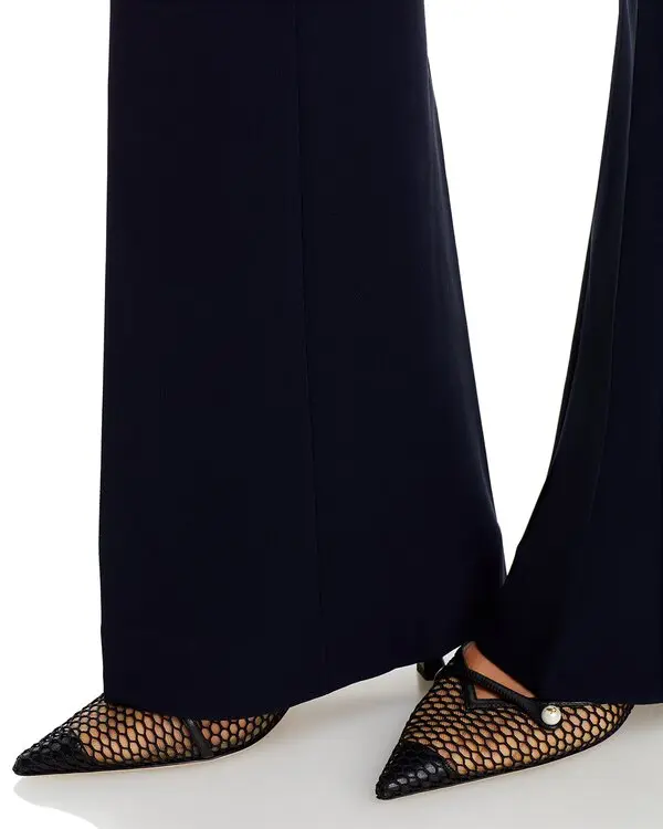 Theory Demitria Admiral Crepe Flared Pants - Deep Navy
