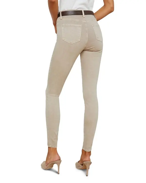 L'Agence Marguerite Mid Rise Skinny Jeans - Biscuit
