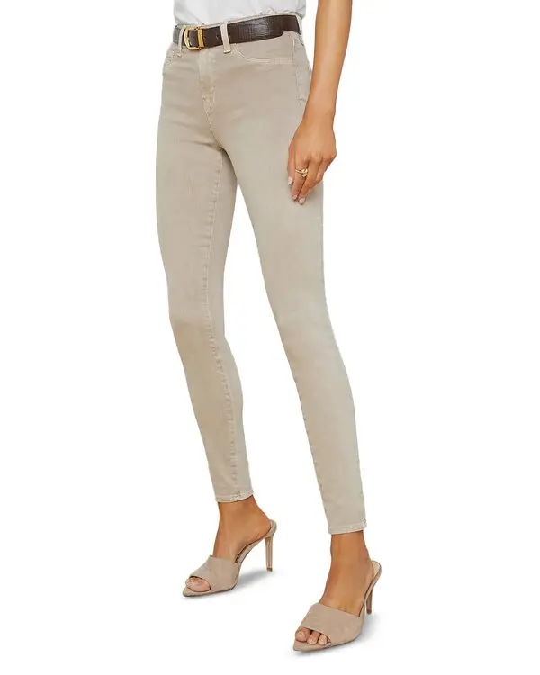 L'Agence Marguerite Mid Rise Skinny Jeans - Biscuit