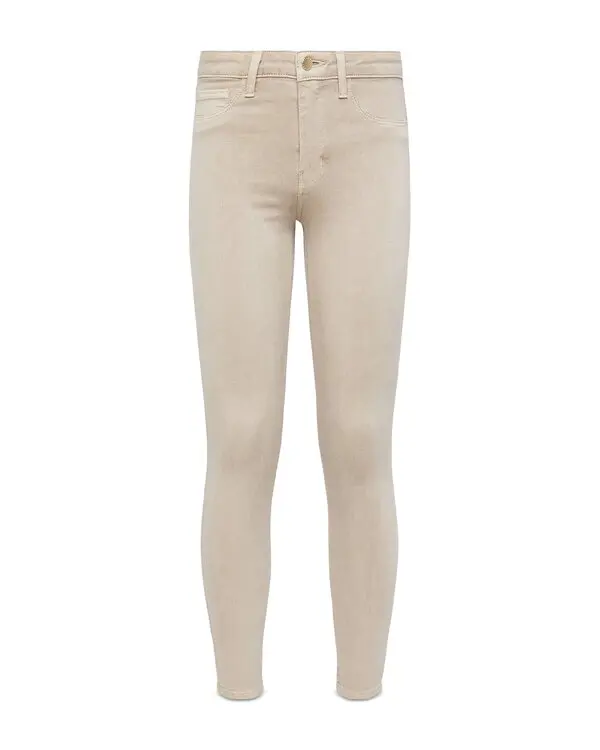L'Agence Marguerite Mid Rise Skinny Jeans - Biscuit
