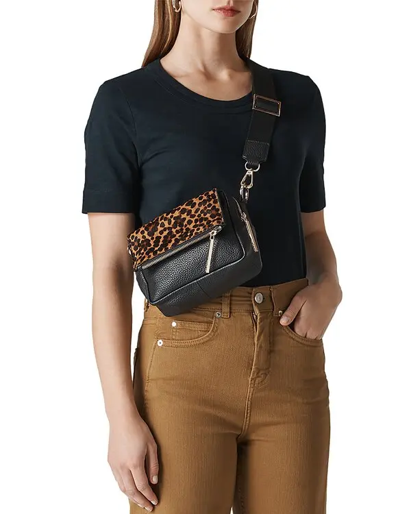 Whistles Rosa Double Trimmed Tee - Navy