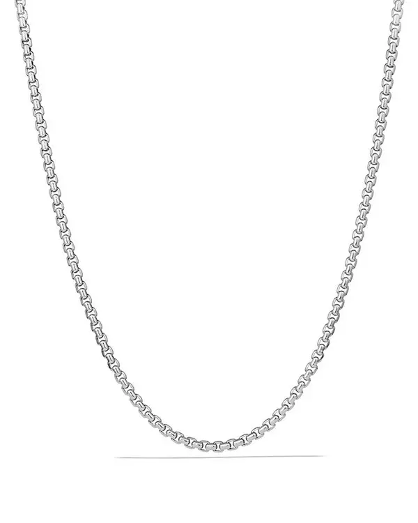 David Yurman Large Box Chain Necklace - Silver