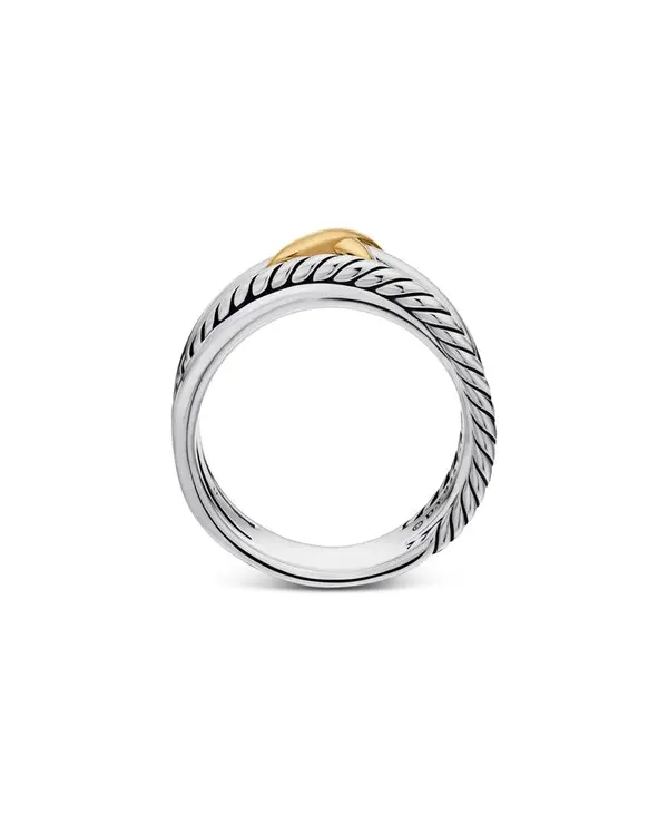 David Yurman 18k Gold Crossover Ring