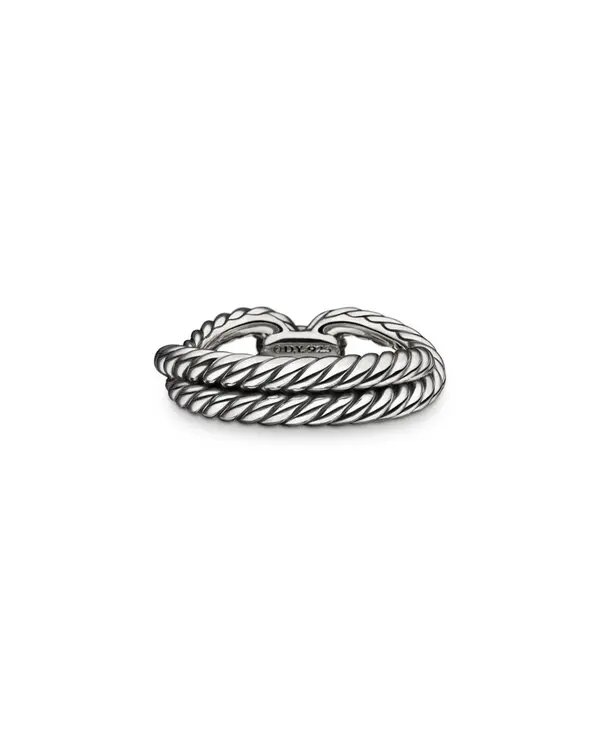 David Yurman Cable Loop Diamond Ring - Silver
