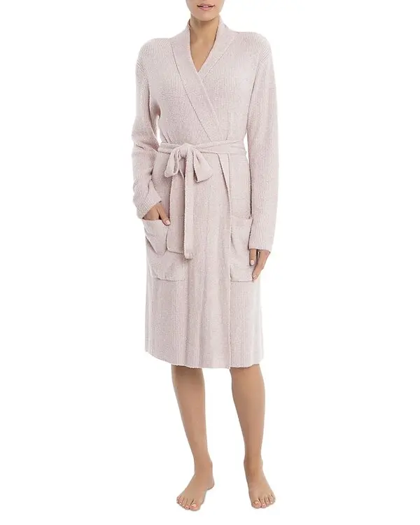 Barefoot Dreams Cozychic Lite Ribbed Robe - Faded Rose-pearl