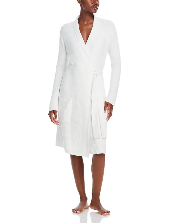 Barefoot Dreams Cozychic Lite Ribbed Robe - Sea Salt