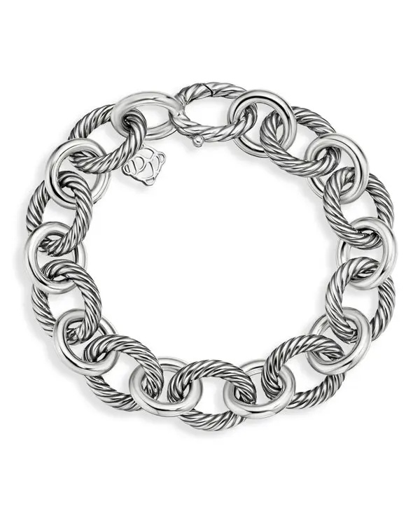 David Yurman Oval Link Chain Bracelet - Silver