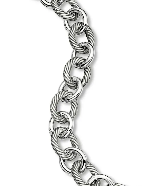 David Yurman Oval Link Chain Bracelet - Silver