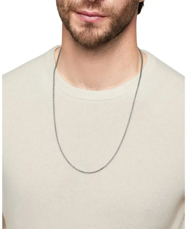 David Yurman Small Box Chain - Silver
